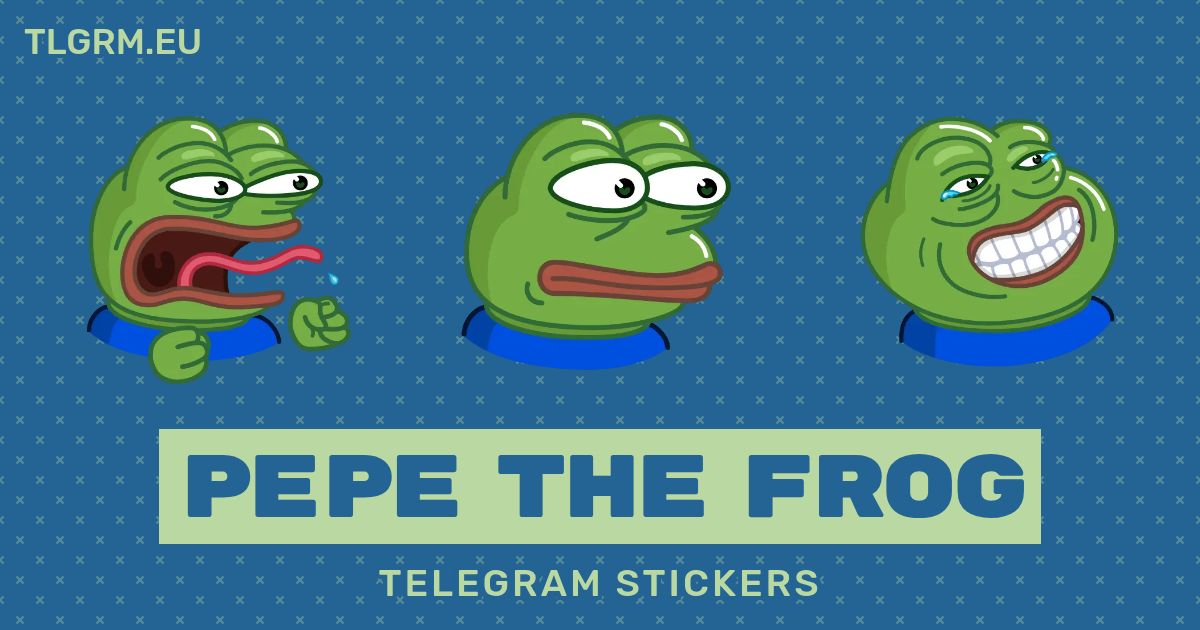 “Pepe the Frog” animated sticker set for Telegram
