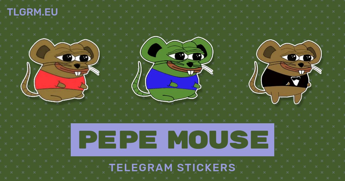“Pepe Mouse” stickers set for Telegram