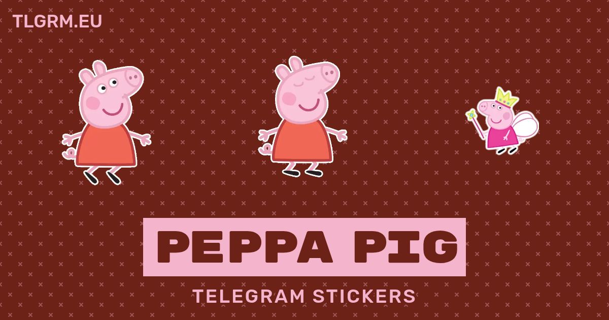 “Peppa Pig” stickers set for Telegram