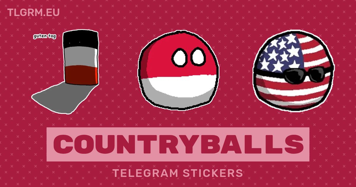 “Countryballs” stickers set for Telegram