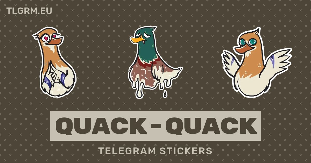 “Quack-Quack” stickers set for Telegram