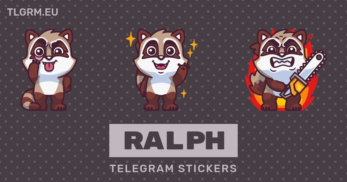 “Ralph” stickers set for Telegram