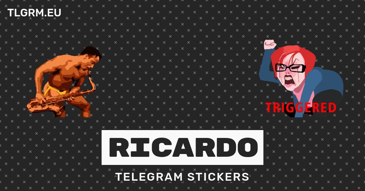 “Ricardo” animated sticker set for Telegram