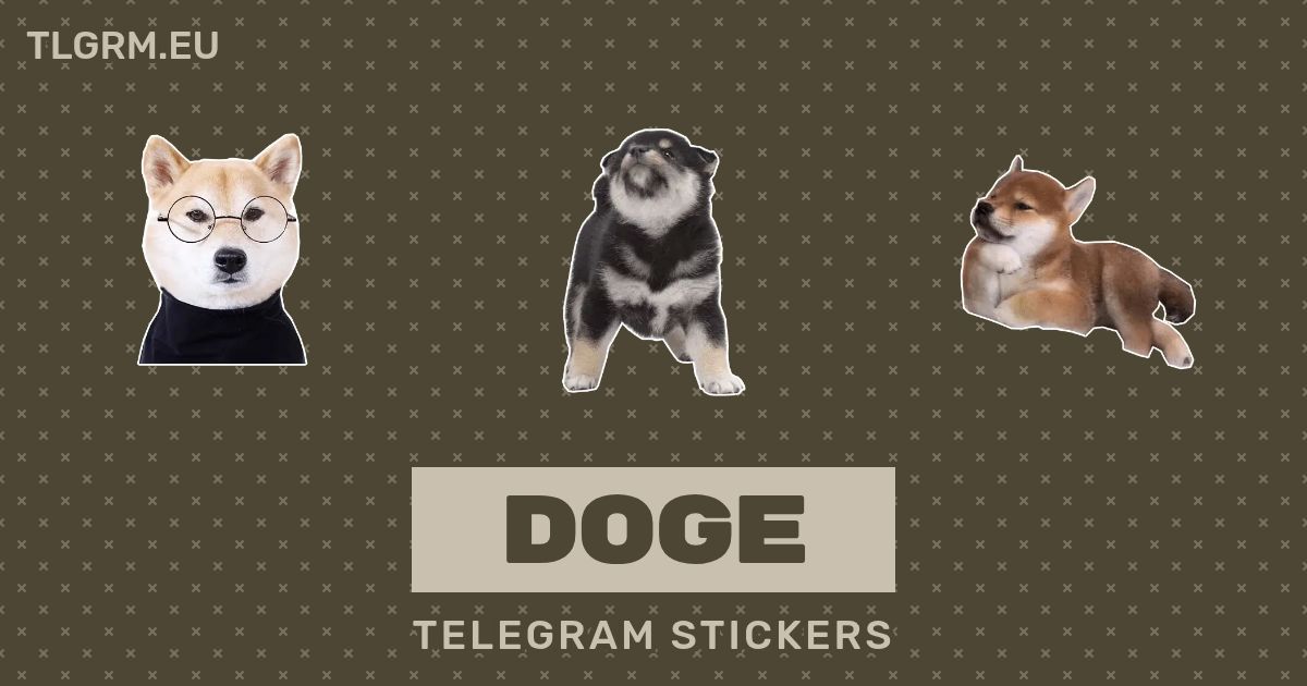 “Doge” stickers set for Telegram