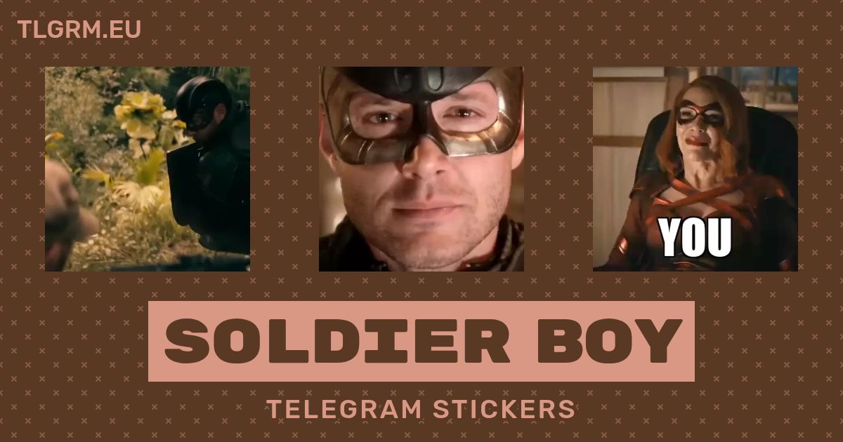 “Soldier Boy” animated sticker set for Telegram