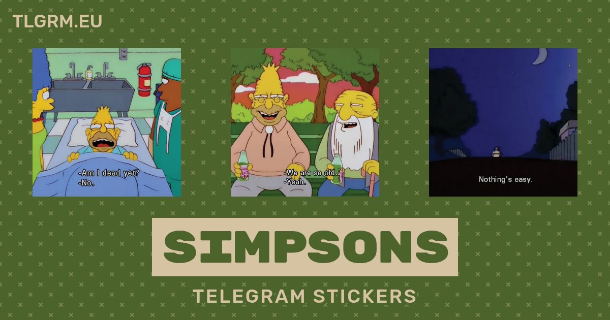 “Simpsons” stickers set for Telegram