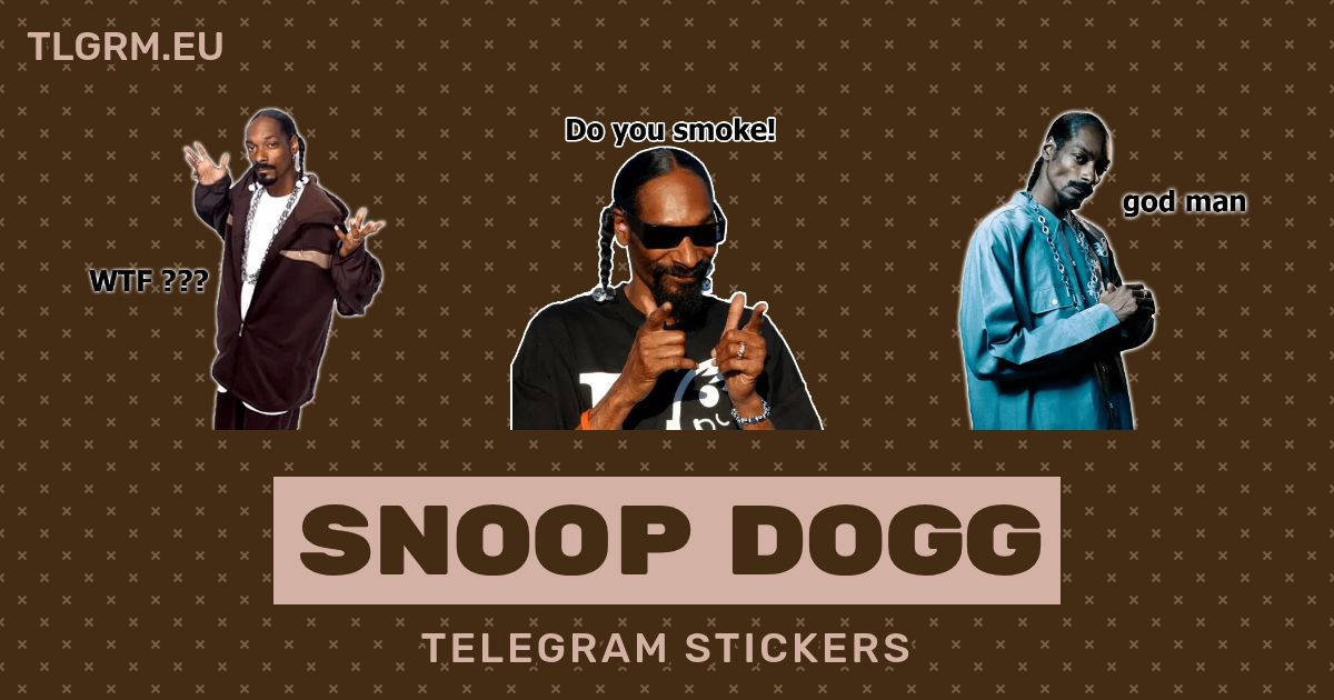 “Snoop Dogg” stickers set for Telegram
