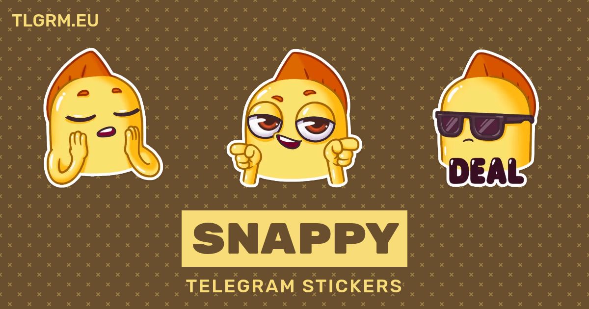 “Snappy” stickers set for Telegram