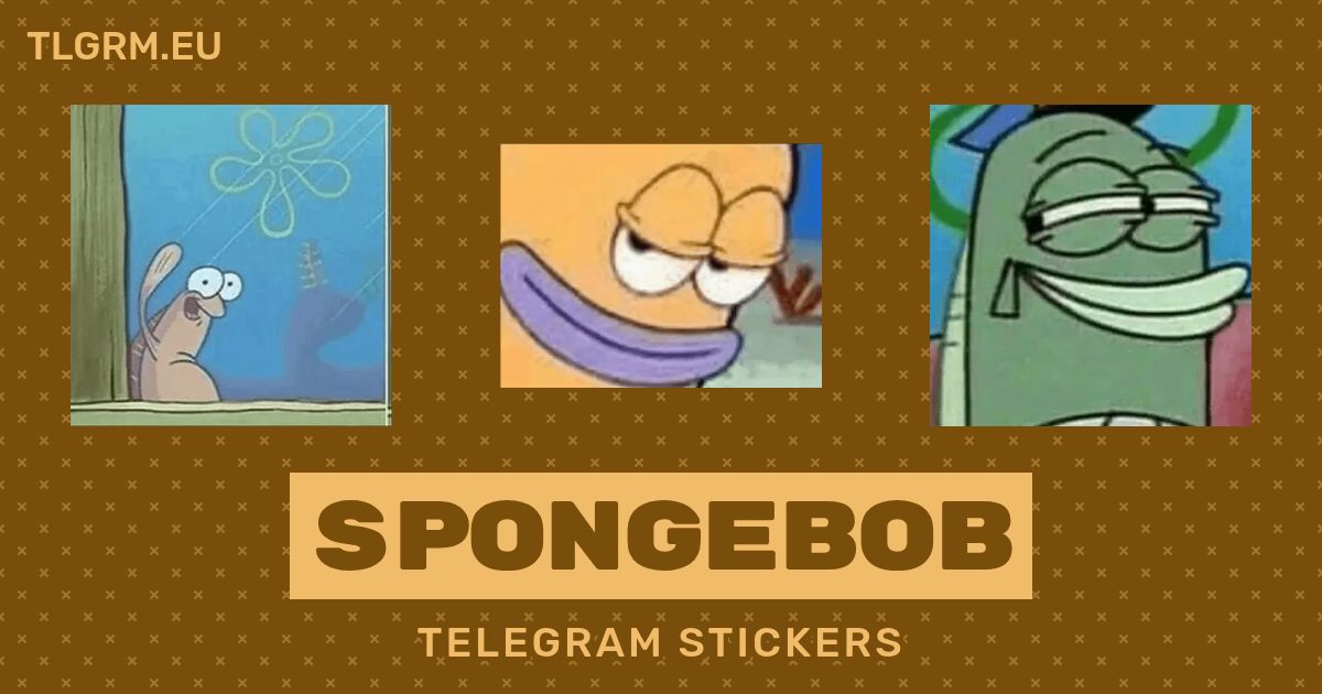 “Spongebob” stickers set for Telegram
