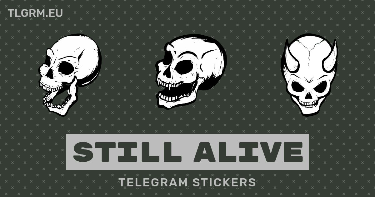 “Still Alive” animated sticker set for Telegram