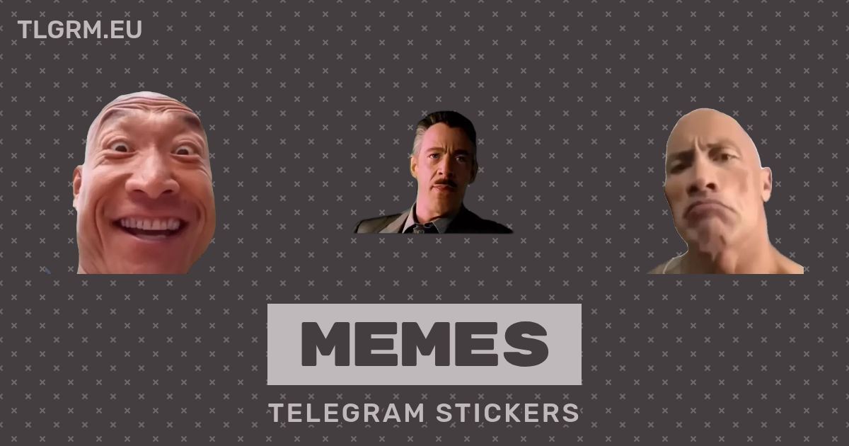 “Memes” animated sticker set for Telegram