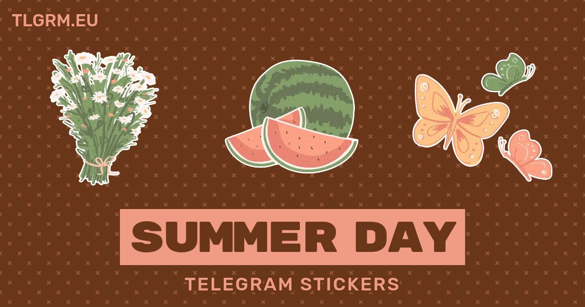 “Summer Day” stickers set for Telegram