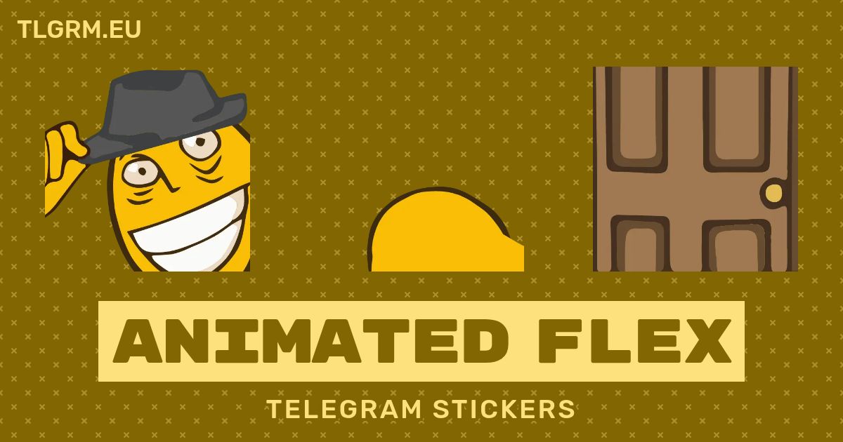 “Animated Flex” animated sticker set for Telegram