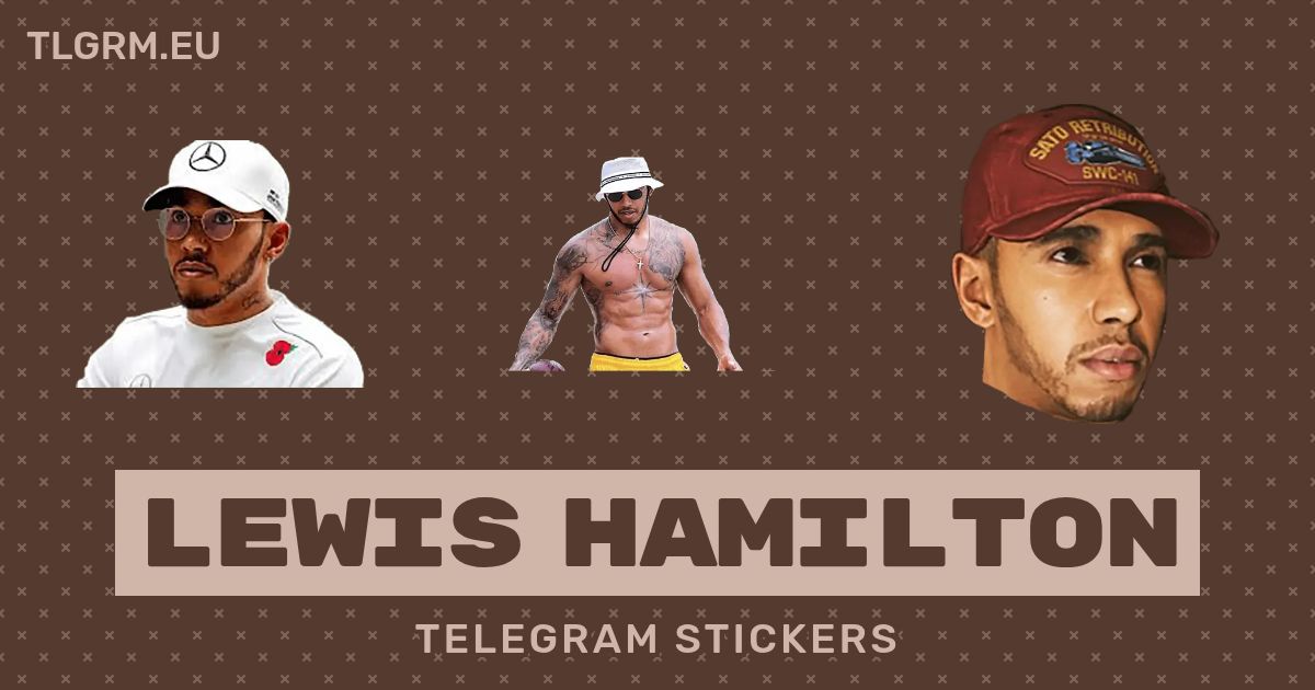 “Lewis Hamilton” stickers set for Telegram
