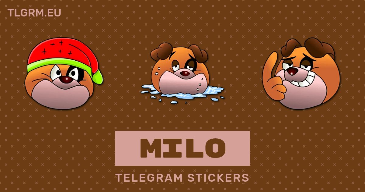 “Milo” stickers set for Telegram
