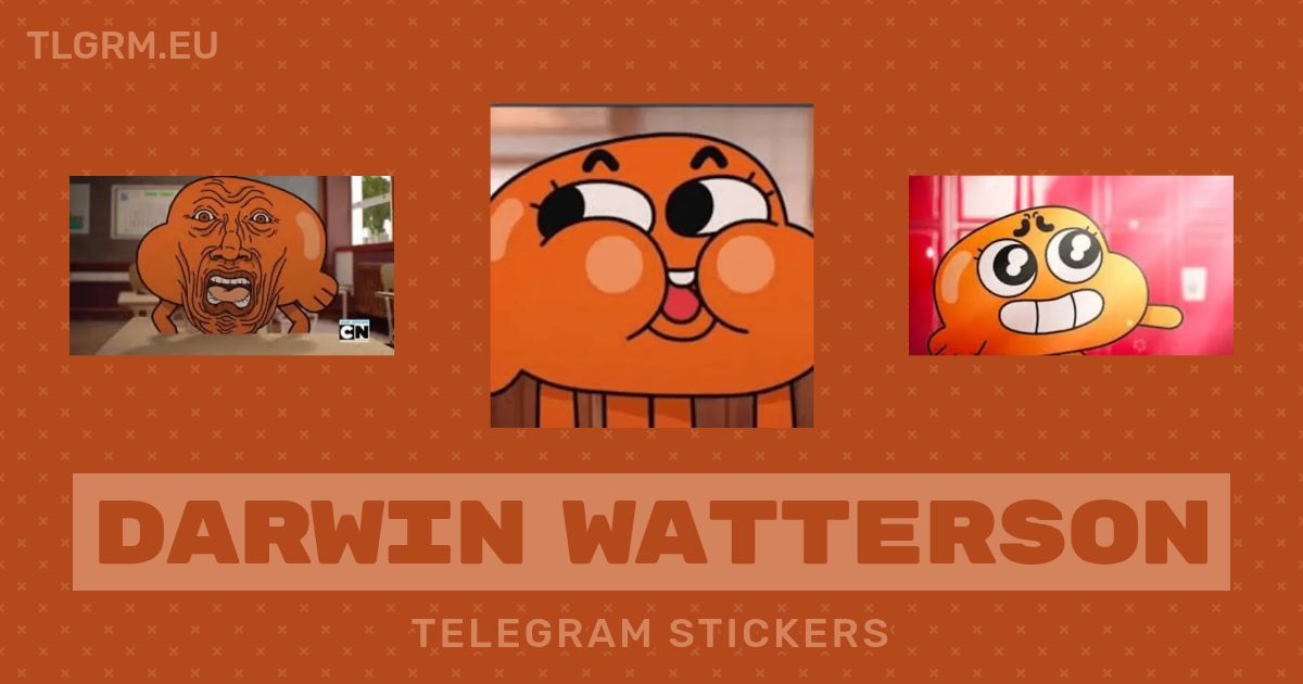 “Darwin Watterson” stickers set for Telegram