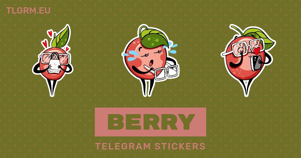 “Berry” stickers set for Telegram