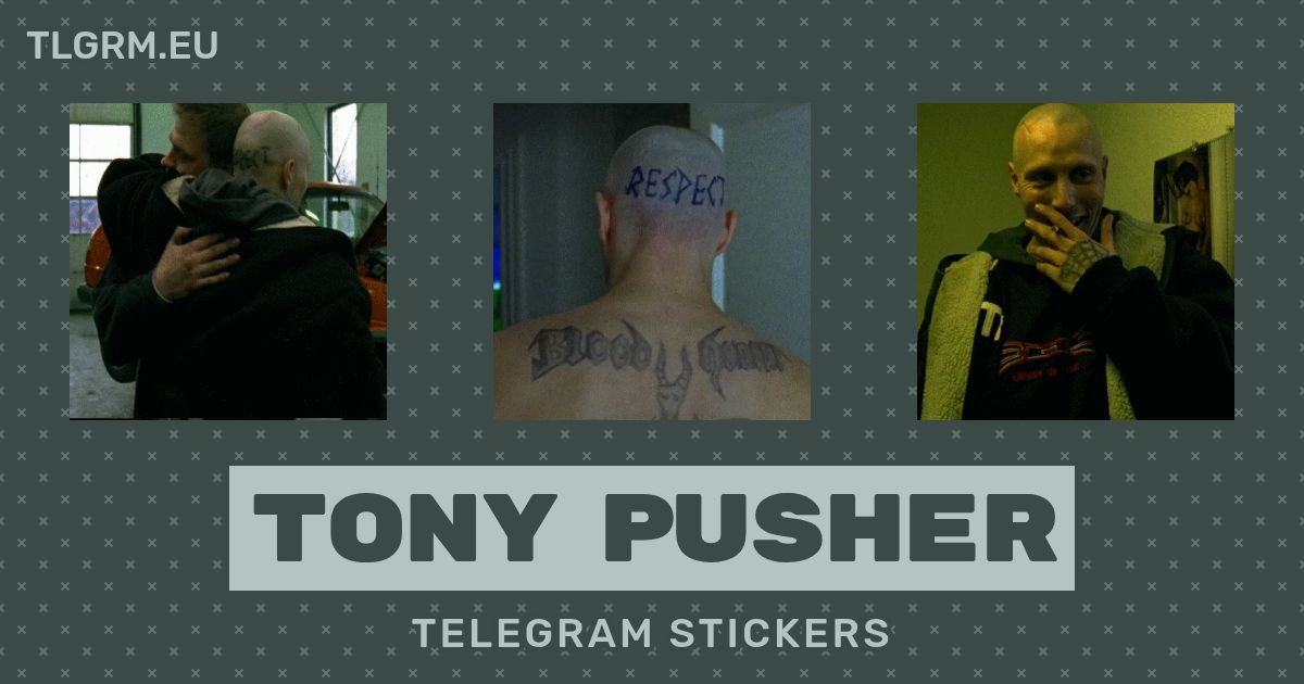 “Tony Pusher” stickers set for Telegram