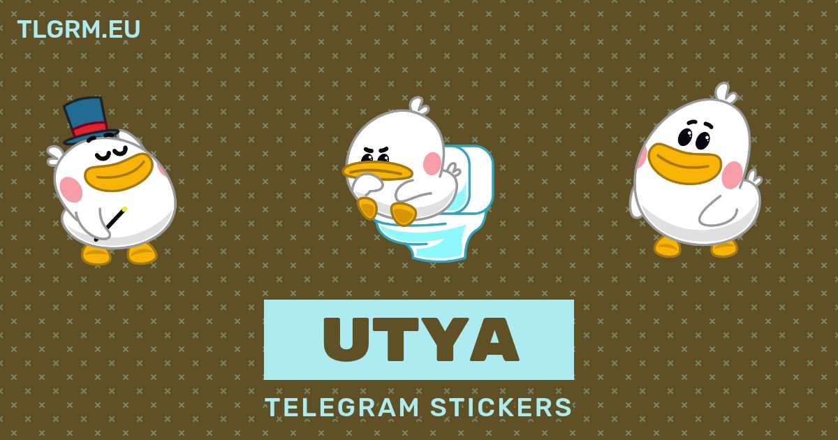 “Utya” animated sticker set for Telegram