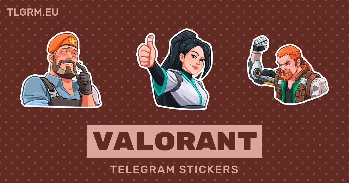 “VALORANT” stickers set for Telegram