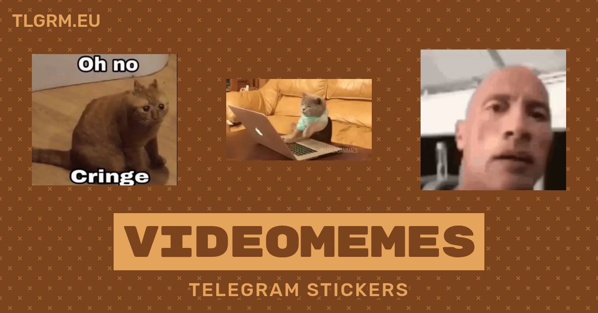 “Videomemes” animated sticker set for Telegram