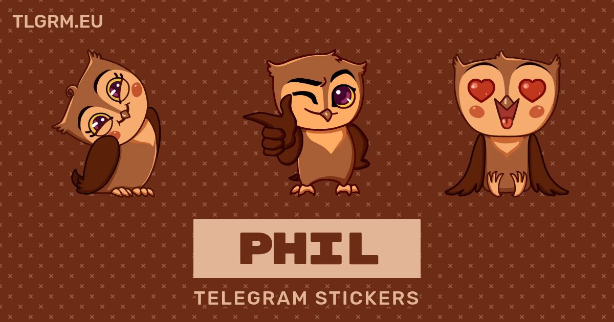 “Phil” stickers set for Telegram
