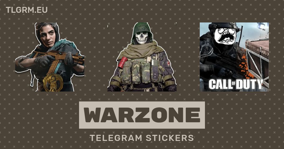 “Warzone” stickers set for Telegram