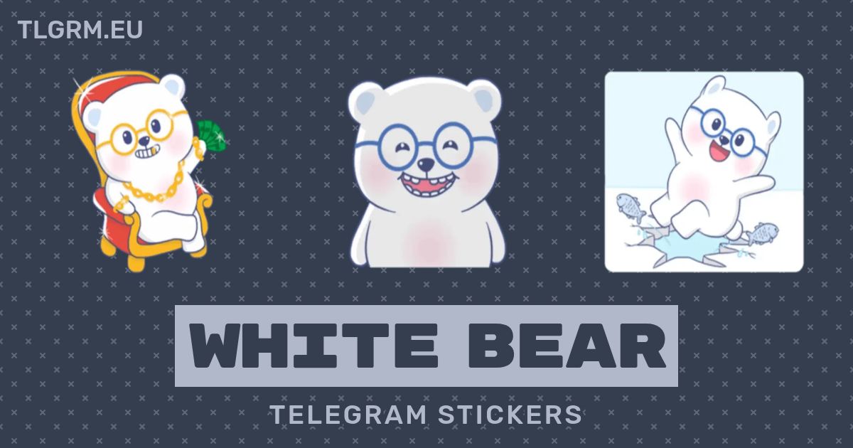 “White Bear” stickers set for Telegram