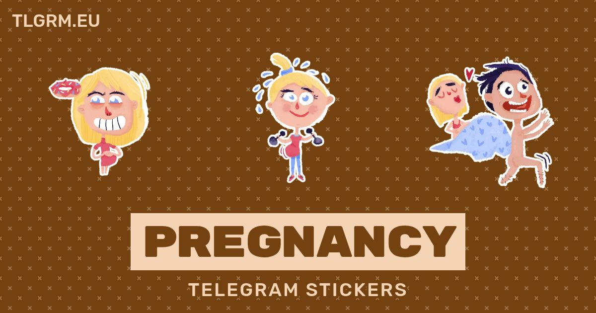 “Pregnancy” stickers set for Telegram