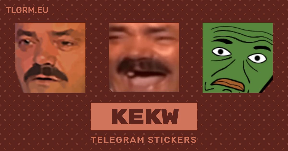 “Kekw” stickers set for Telegram